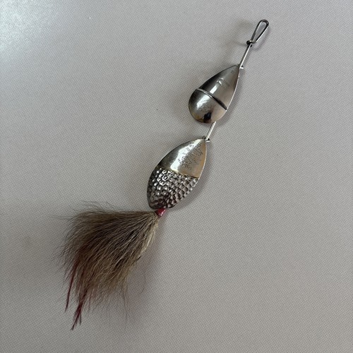 Vintage W. T. J. Lowe 9” Twin Blade Bucktail Muskie Lure | eBay
