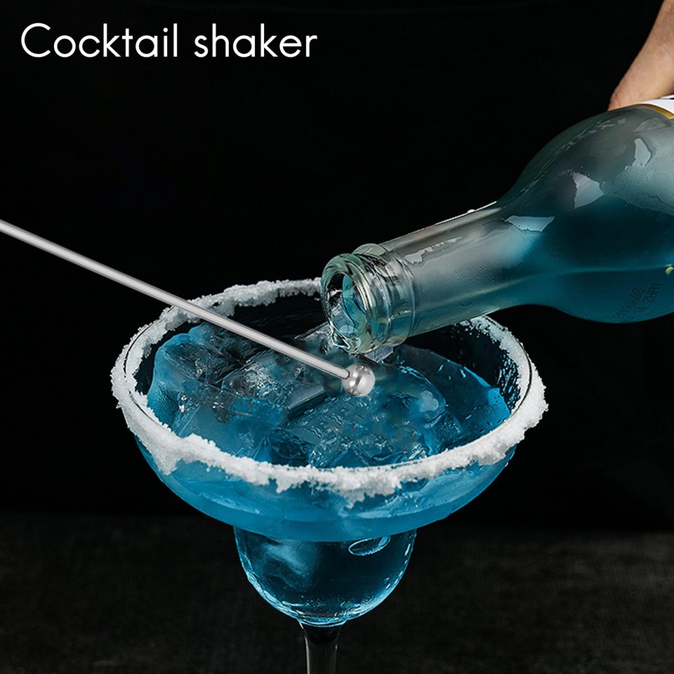 12Pcs Swizzle Sticks, Premium Stainless Steel Cocktail Beverage ...