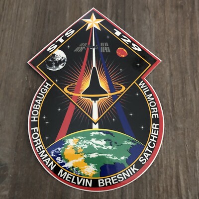 SPACE FLIGHT NASA STICKER DECAL STS-129 ISS SPACE SHUTTLE | eBay