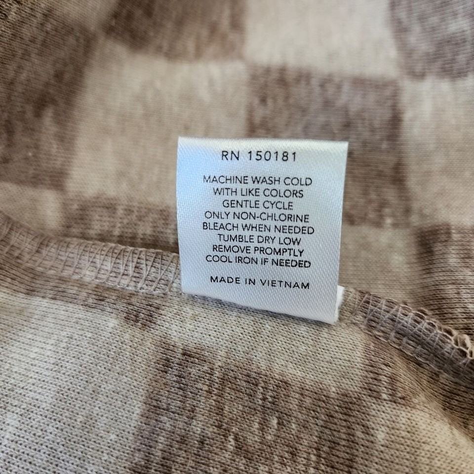 Ascot + Hart Checkered Fleece Graphic Shacket - Brown Check NWT | eBay