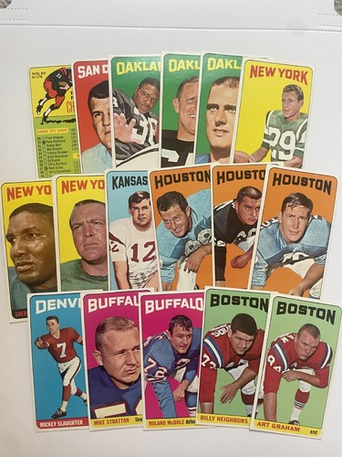 1965 Topps Football Cards *LOT of 17* #11-176! Vintage! VERY NICE ...