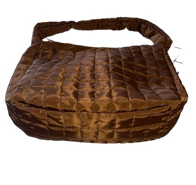 Lulla puff hobo brown zip closure crossbody bag women | eBay