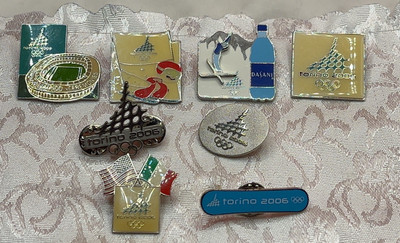 Lot of 8 2006 Torino Turin Olympics Commemorative pins AMINCO | eBay