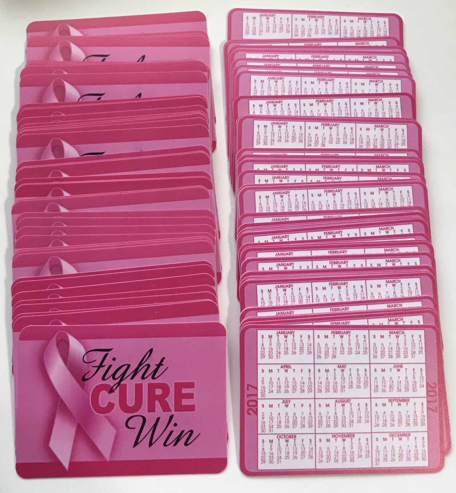 Lot of 84 2017 Pink Ribbon Breast Cancer Awareness Pocket Card Wallet ...