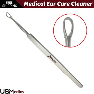 Medical Ear Care Cleaner Loops Ear Wax Removal Steel Earpick Curettes ...