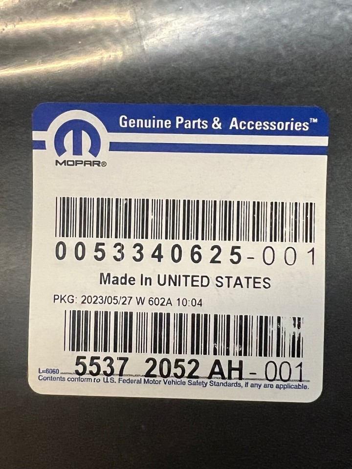 MOPAR 2009-2022 Dodge Ram 1500 2500 3500 Tailgate Spoiler Black ...