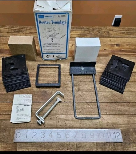 Sears Craftsman Router Template Set 9-25182 Letters Numbers Vintage NEW ...