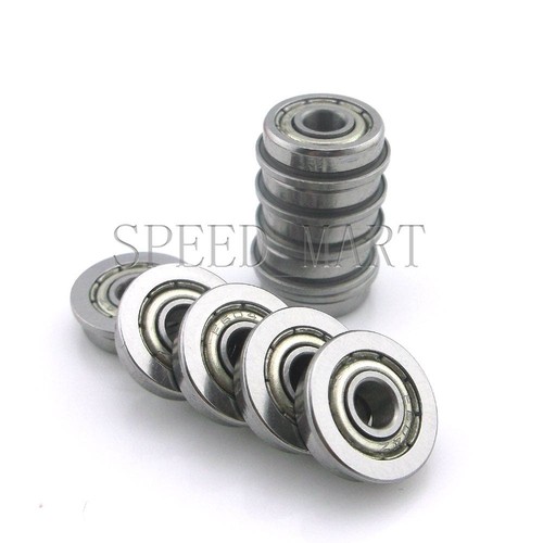 10 x F604zz Metal Double Shielded Flanged Ball Bearings (4mm*12mm*4mm ...