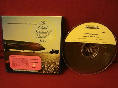 AMERICAN AIRLINES CLASSIC SUPERSOUND OF CLASSICAL STEREO 3 3/4 IPS REEL ...
