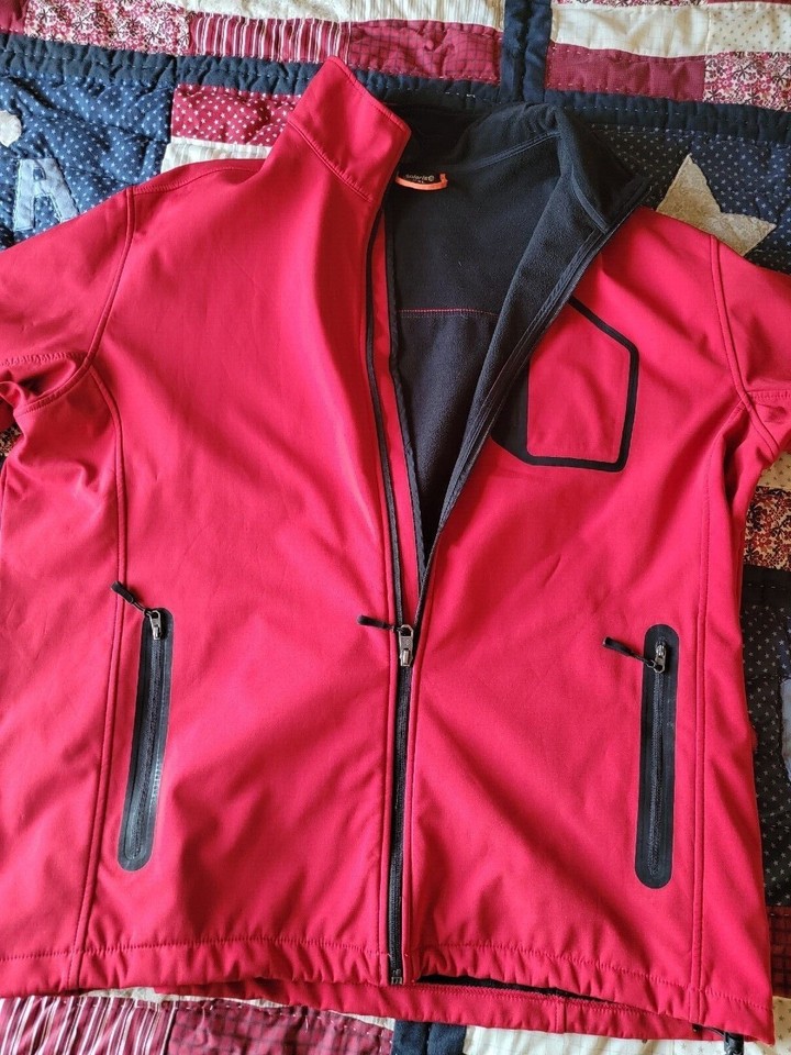SOLARIS SOFTSHELL ZIPPERED JACKET COAT MEN'S XXL RED SUPERB CONDITION ...