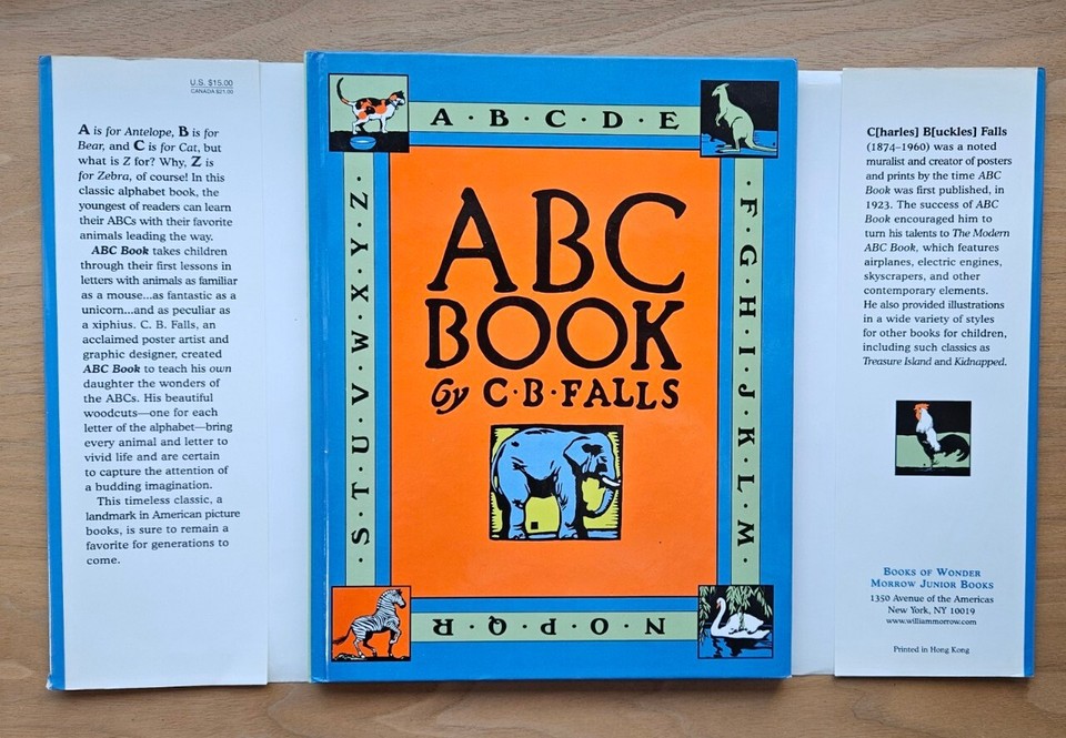 ABC Book C B Falls Illustrated Animals Alphabet Doubleday Hardcover ...