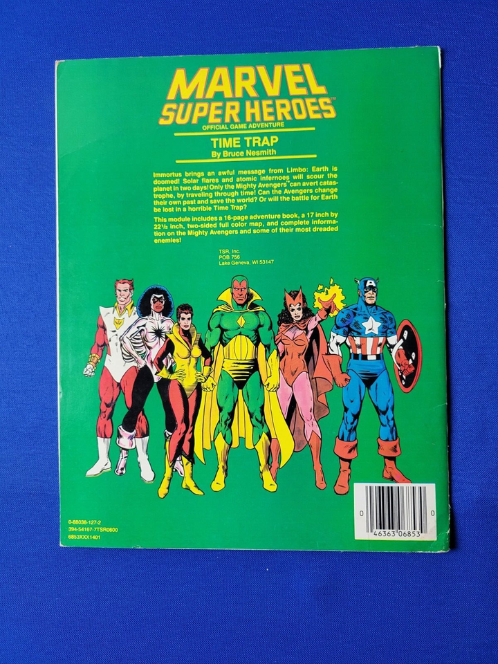 Time Trap with Map - TSR Marvel Super Heroes Role Playing 6853 | eBay