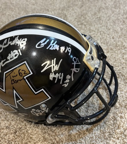 2008 Missouri Tigers MIZZOU Team Autographed GAME USED Riddell Football ...