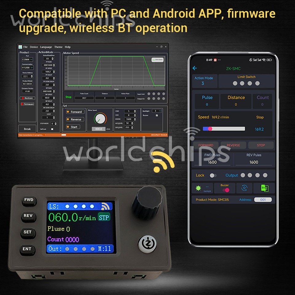 SMC05 Stepper Servo Motor Pulse Controller with Forward/Reverse Speed ...