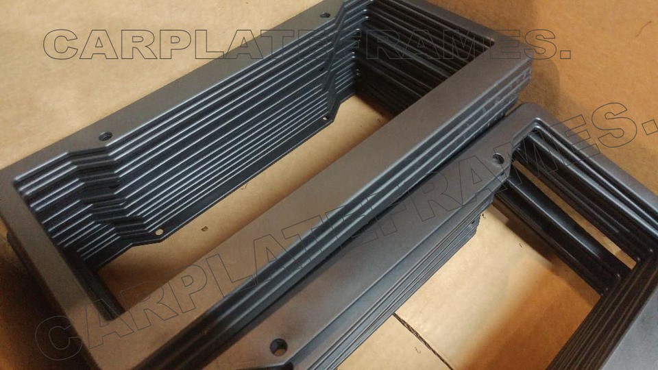 LOT OF 25 BLANK BLACK PLASTIC 25 pieces License Plate Frame FRAMES WITH ...