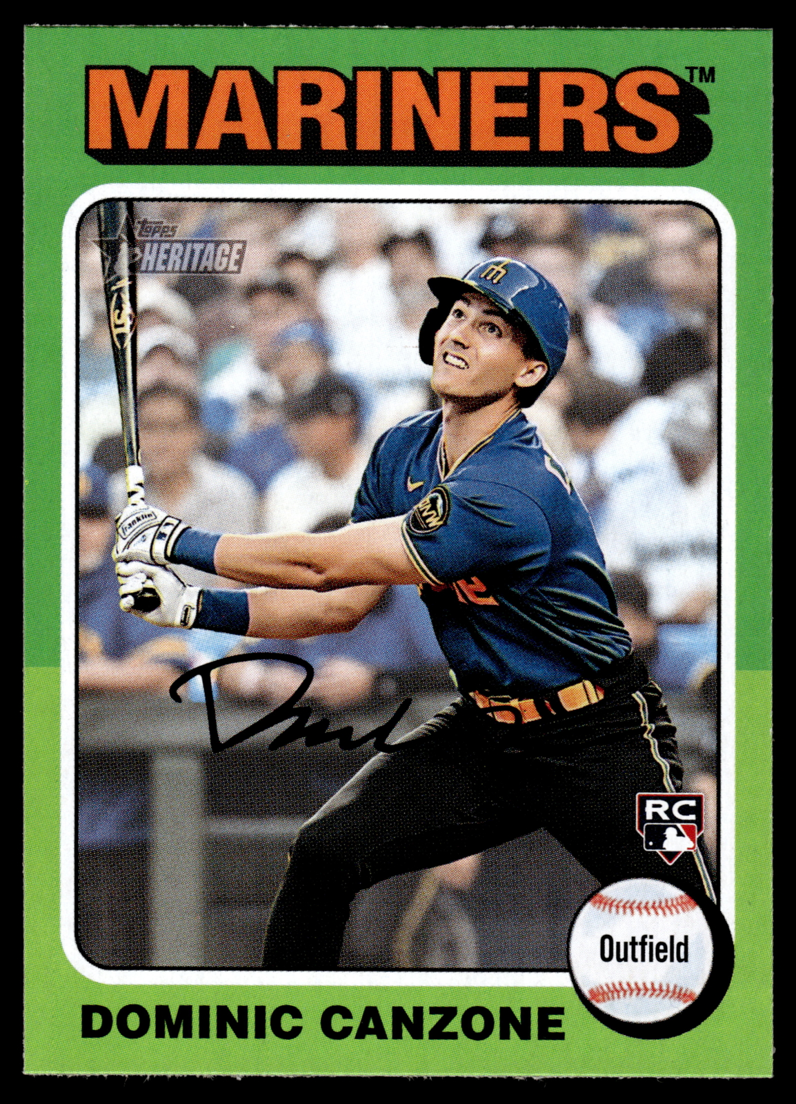 2024 Topps Heritage #426 Dominic Canzone Rookie Seattle Mariners | eBay