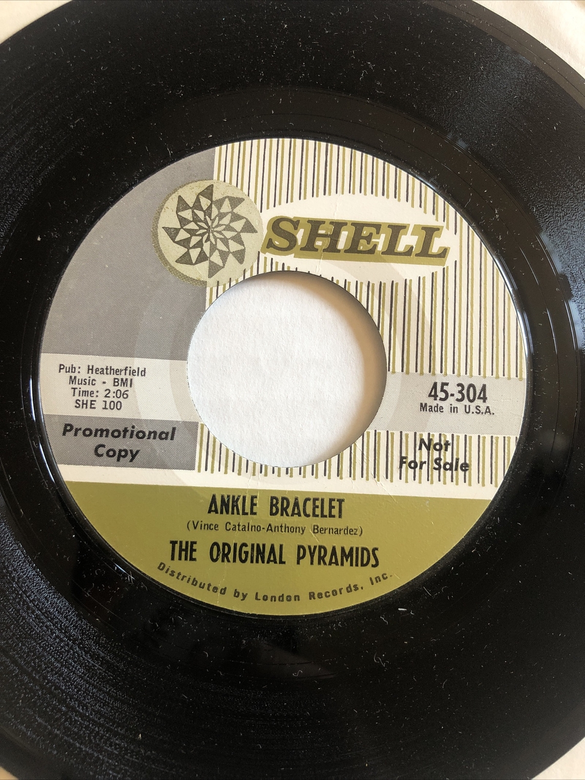 DOO WOP 45 THE PYRAMIDS ANKLE BRACELET / HOT DOG - ON SHELL PROMO ...