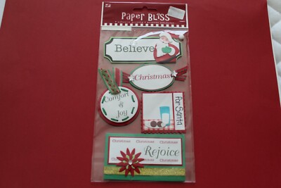 PAPER BLISS "5PC Holiday Titles" Sticker 045611 | eBay