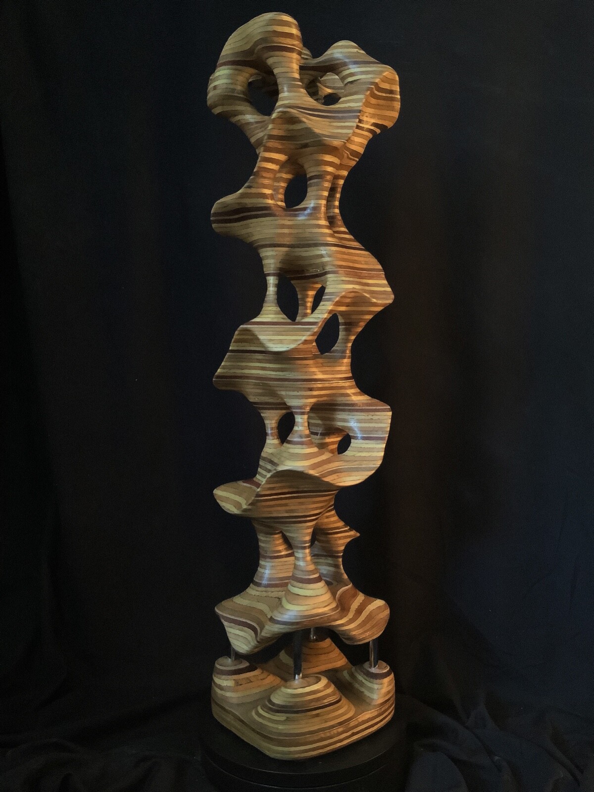 "Parallax" is a unique bespoke original wood sculpture from Arklight ...