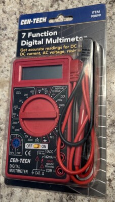 NEW 7 Function Digital Multimeter ToolDC-AC Voltage Multi Tester Cen ...