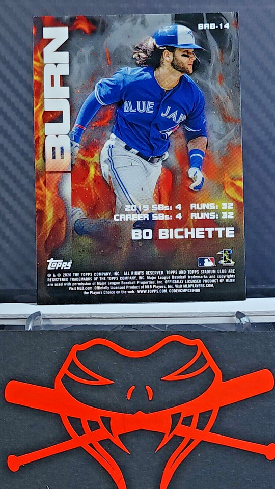 Bo Bichette 2020 Stadium Club BASH AND BURN ROOKIE #BAB-14 - Blue Jays RC | eBay