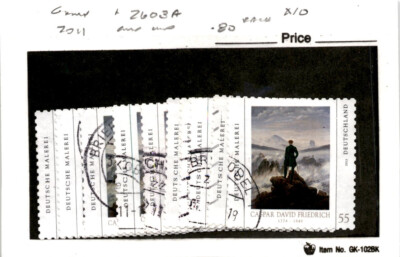 Germany, Postage Stamp, #2603 (10 Ea) Used, 2011 Caspar Friedrich (AD ...