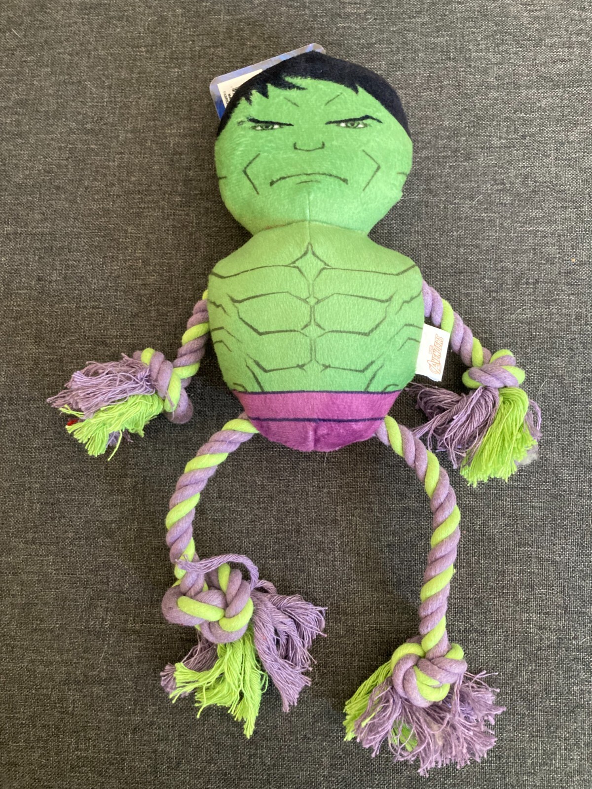 NEW Marvel Comics Incredible Hulk for Pets Superhero Rope Knot Dog Toy ...