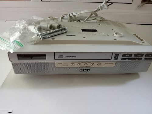 SONY ICF-CD523 Under Cabinet Counter Kitchen Clock Radio AM FM CD Player - WORKS | eBay