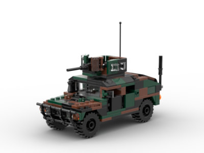 US Army HMMWV Humvee machine gun armored car APC Jeep USA force blocks ...