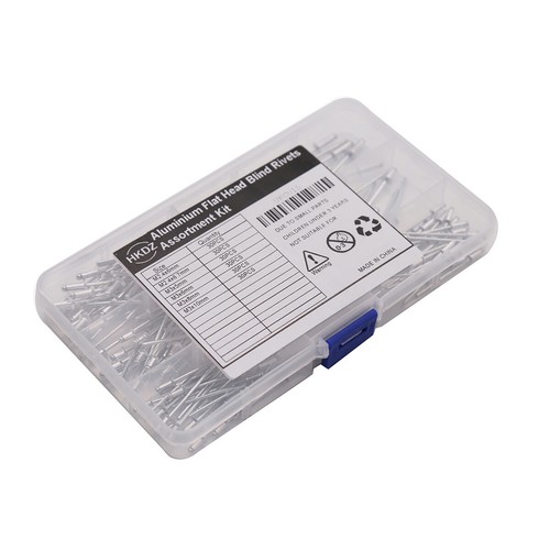 Blindnieten Alu/Stahl Sortiment Ø2,4mm 3mm 4mm Senkkopf Nieten ...