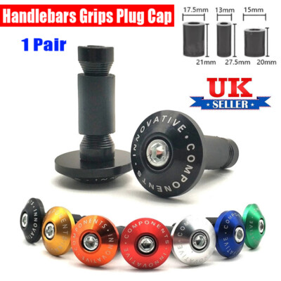 Bicycle Grip Handlebar End Caps Aluminum Alloy Road Bike Handle Bar ...