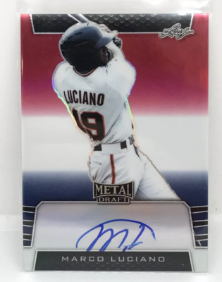 2019 LEAF METAL Baseball MARCO LUCIANO RC AUTO #2/10 GIANTS | eBay