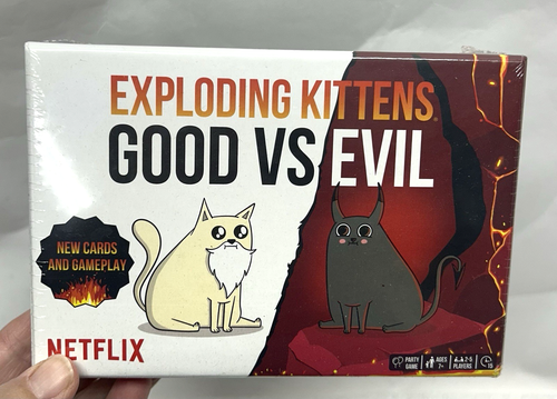 Exploding Kittens: Good vs Evil Netflix Card Game Sealed NEW (SH6 ...