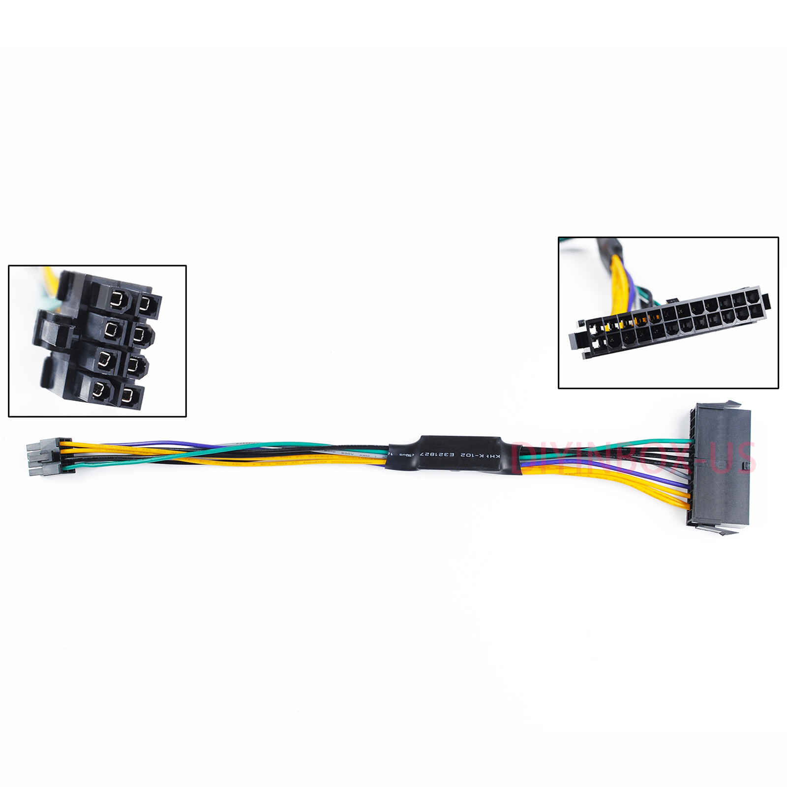 24 Pin to 8 Pin ATX Power Supply Adapter Cable for DELL OptiPlex PC ...