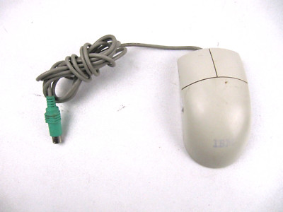 IBM 10L6144 M-SAU-BM6 Mouse PS2 PS/2 TRACKBALL WIRED Corded VINTAGE ...