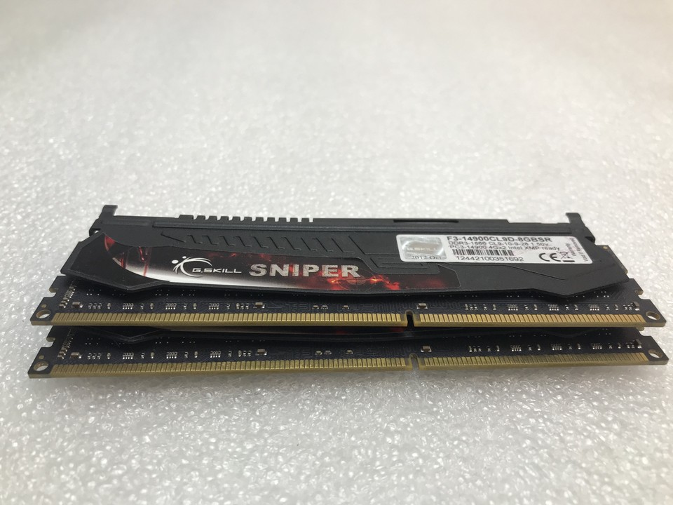 8GB Kit G.SKILL SNIPER RAM DIMM 2x 4GB DDR3 1866MHz PC3-14900 F3 ...