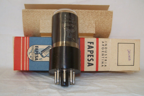 NOS FAPESA 12SA7GT tube,original box,tested strong,12SA7,Philips ...