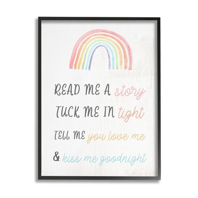 Stupell Kiss Me Goodnight Rainbow Children's Bedtime 16 x 20 | eBay