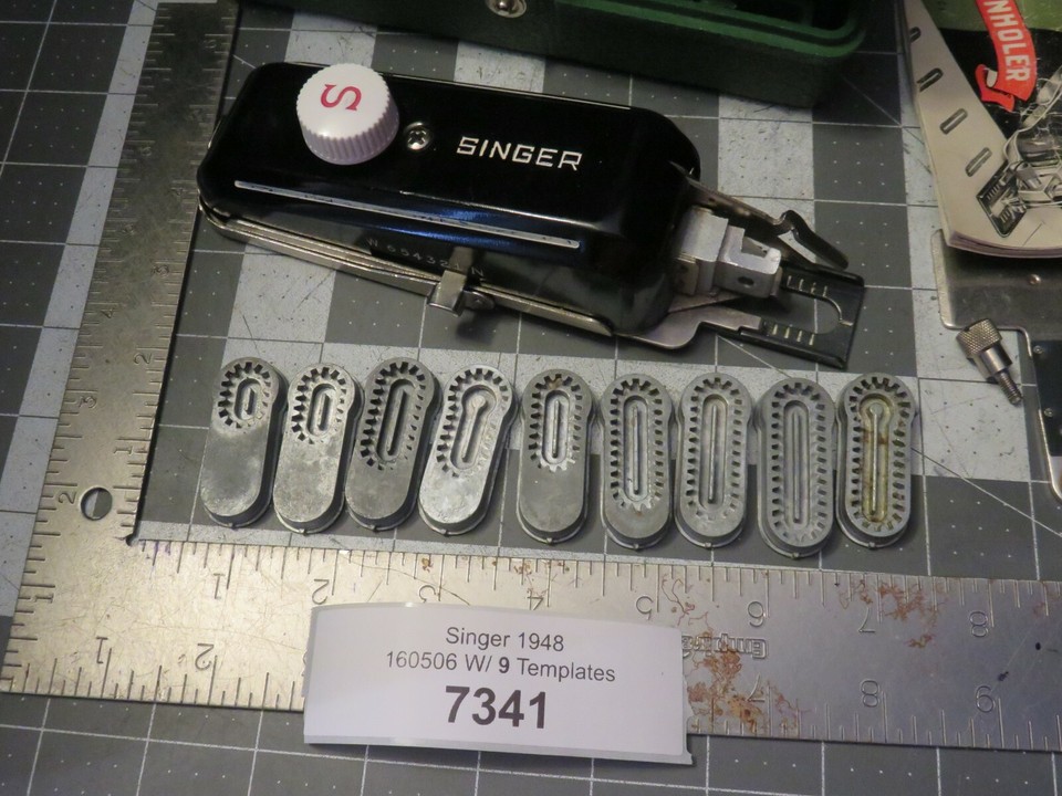 Singer Buttonholer / Monogrammer Sewing Attachment in Box Embroidery | eBay