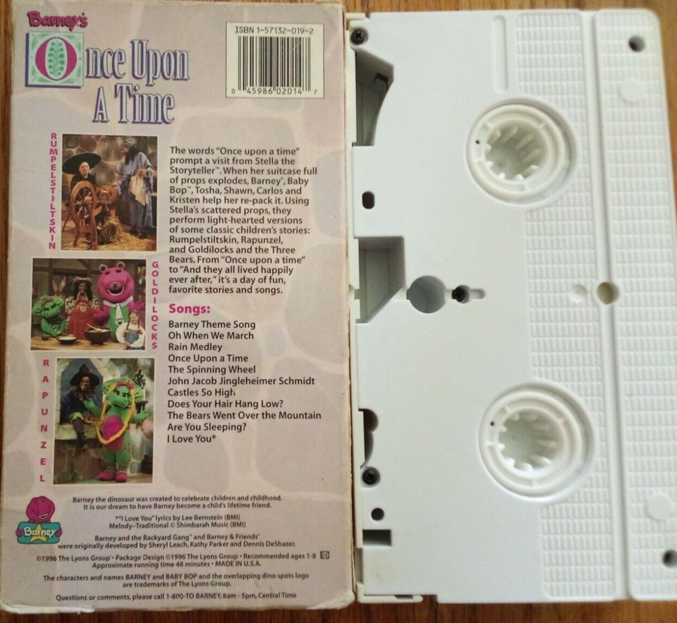 Barney's Once Upon a Time🪄📖 (VHS-1996) Rapunzel~Goldilocks ...