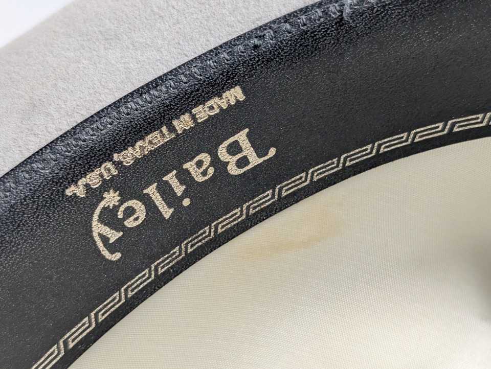 Vintage Bailey Stampede Cowboy Hat Gray 5X Beaver Size 7 1/4 Texas ...