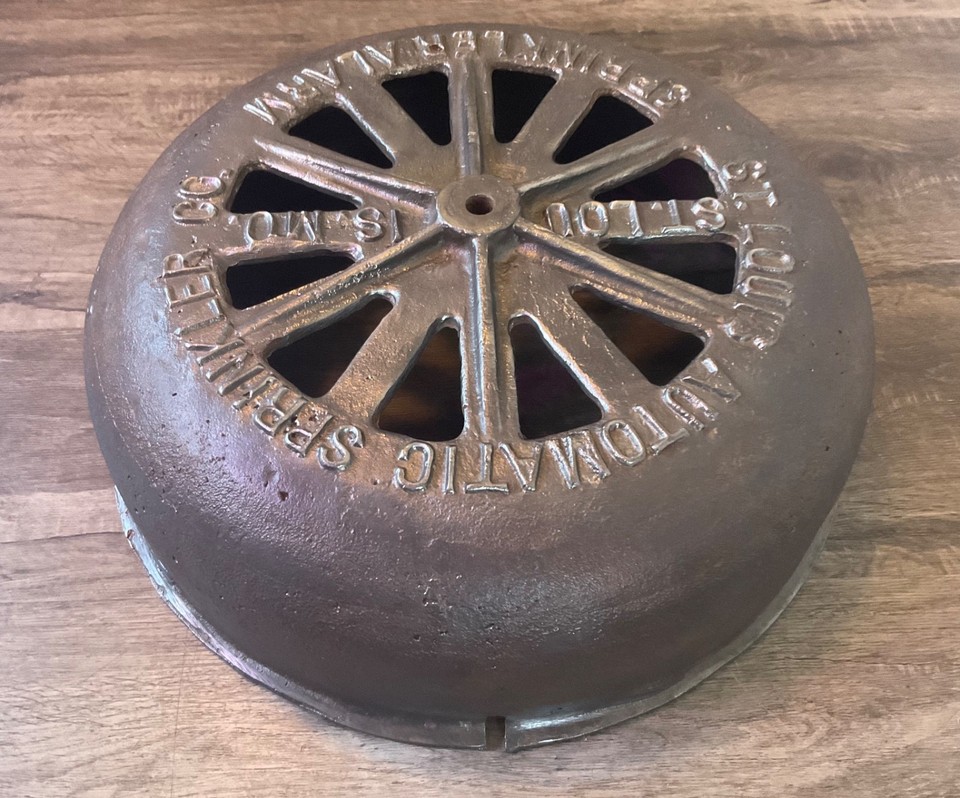 Rare 1930’S St Louis Sprinkler Company Sprinkler Alarm Bell Cover | eBay