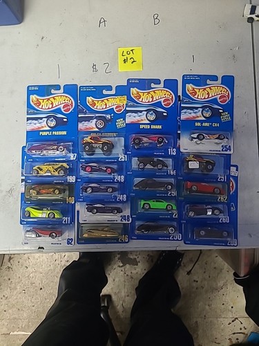 1990's Hot Wheels BLUE CARD lot of 20, very nice collection! | eBay
