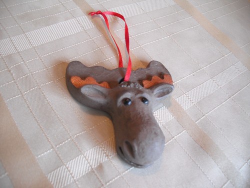 Brown 2016 Isabel Bloom Moose Hanging Ornament Art Sculpture | eBay