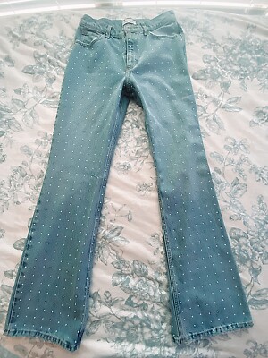 Zara Diamond Straight Leg Jeans | eBay