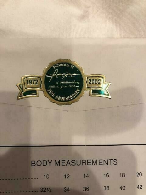 Pegee of Williamsburg Dress Pattern Patterns from Historie No. 1776 | eBay