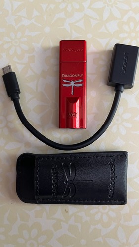 AUDIOQUEST DragonFly Red USB DAC + PREAMP + HEADPHONE AMP OTG cable | eBay