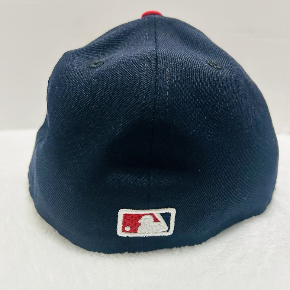 New Era Washington Nationals 2-Tone 59FIFTY Fitted Hat Cap Blue Red 7 3 ...