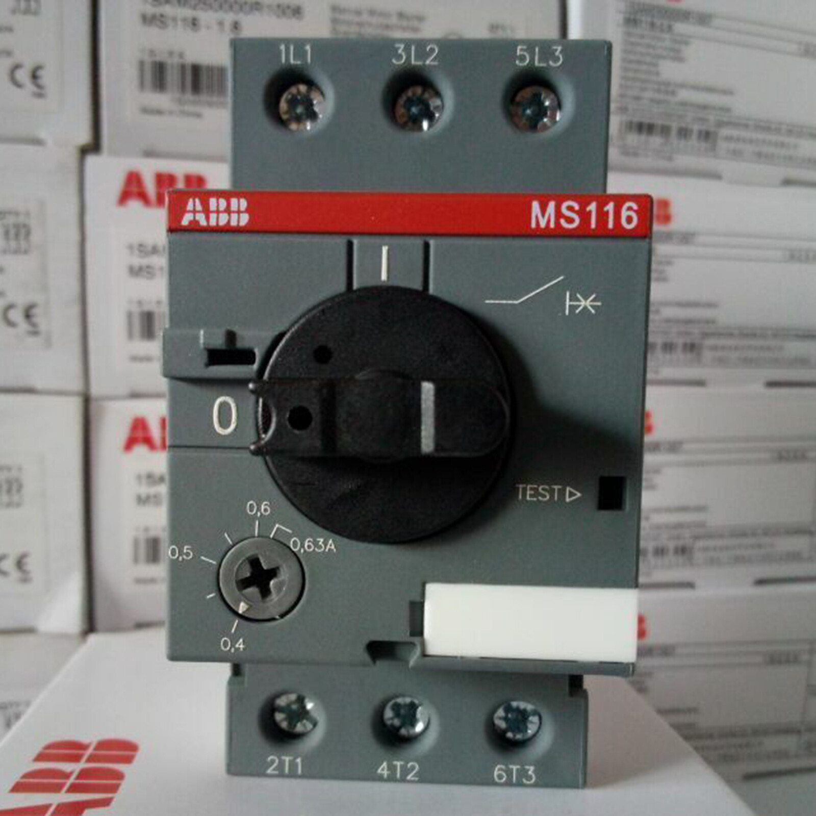 1 piece new abb MS116-0.63 0.4-0.63A Circuit Breaker Manual Motor ...