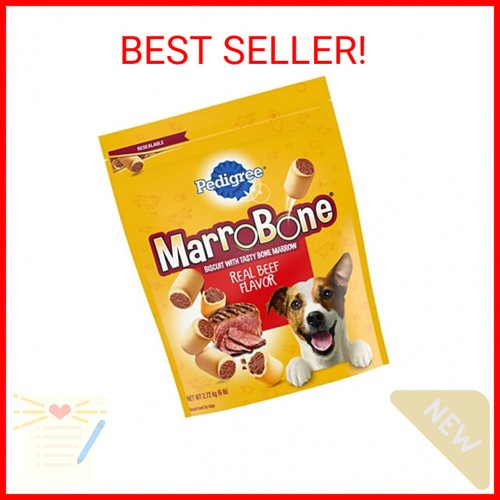PEDIGREE MARROBONE Dog Treats Real Beef Flavor Crunchy Dog Biscuit, 6 ...